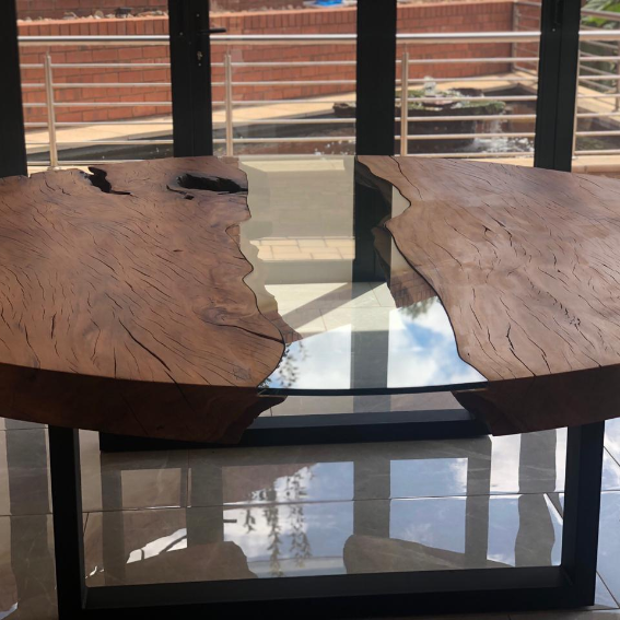 | Original furniture with a natural edge