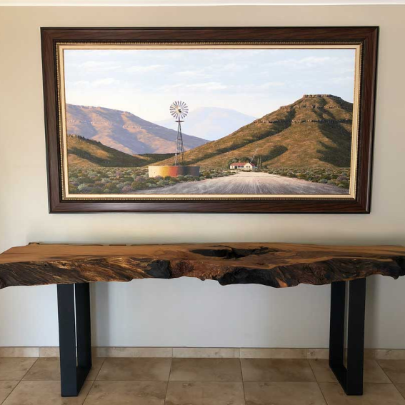 | Original furniture with a natural edge